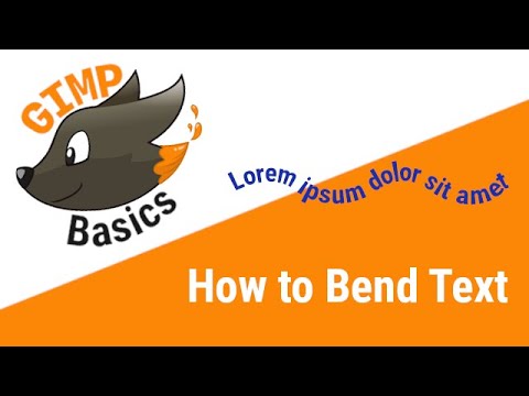 How to Bend Text in GIMP