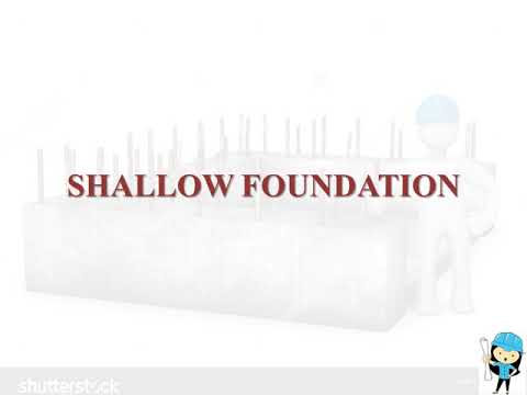 SHALLOW FOUNDATION || CIVIL ENGINEERING BASICS || ENGLISH