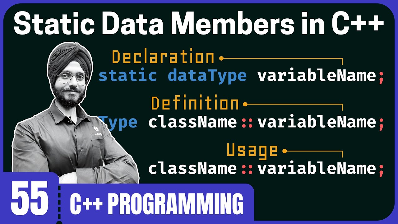 Static Data Members in C++