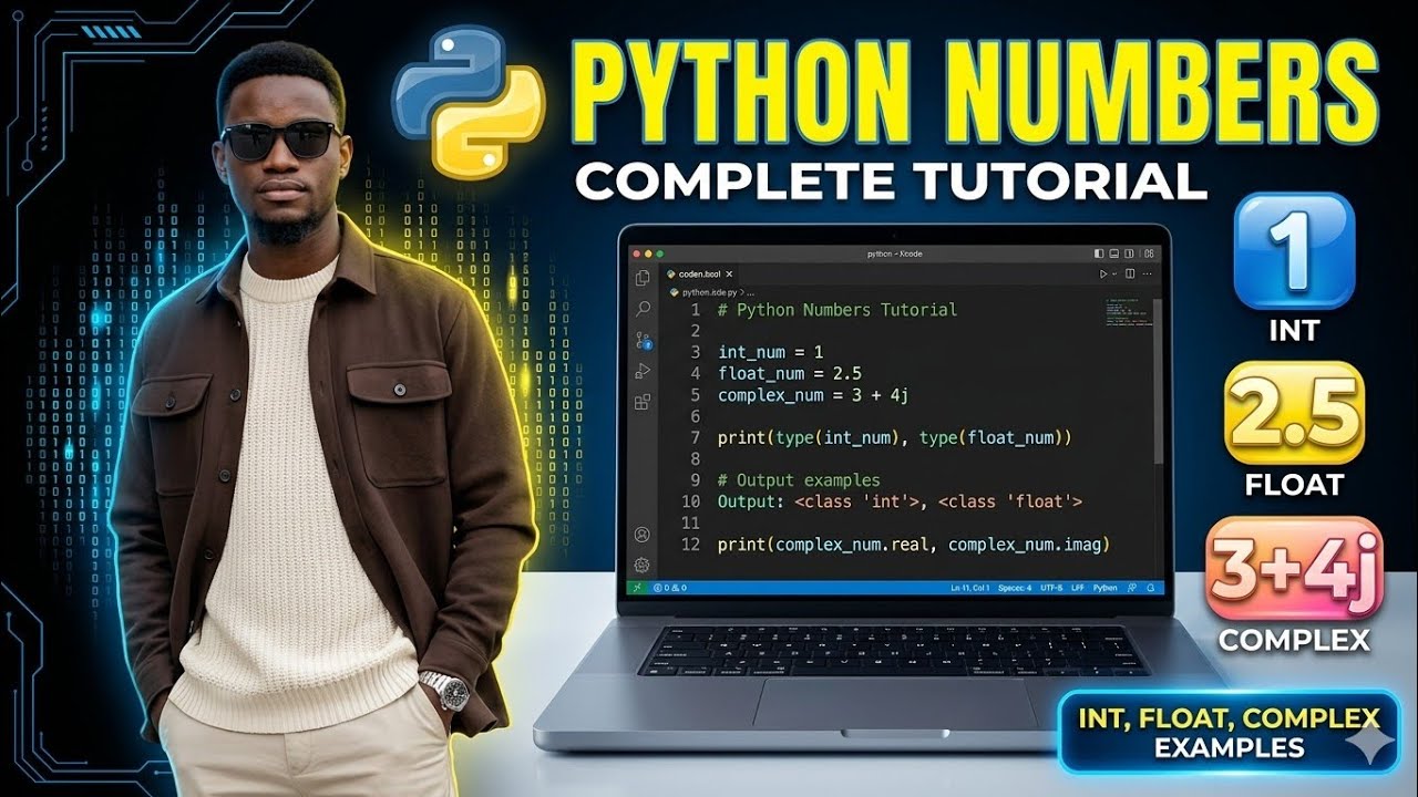 Python Numbers Explained | int, float, complex, Type Conversion & Random Numbers.