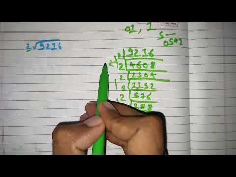 Square Root of 9216 with the help of Prime Factorisation Method 2√9216
