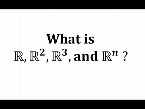 What is R^n? | Math Help from Arithmetic through Calculus and beyond