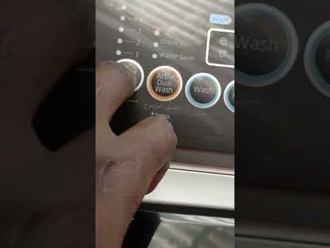 how to use top load Samsung dual wash....power button, select program,adjust water level,press start