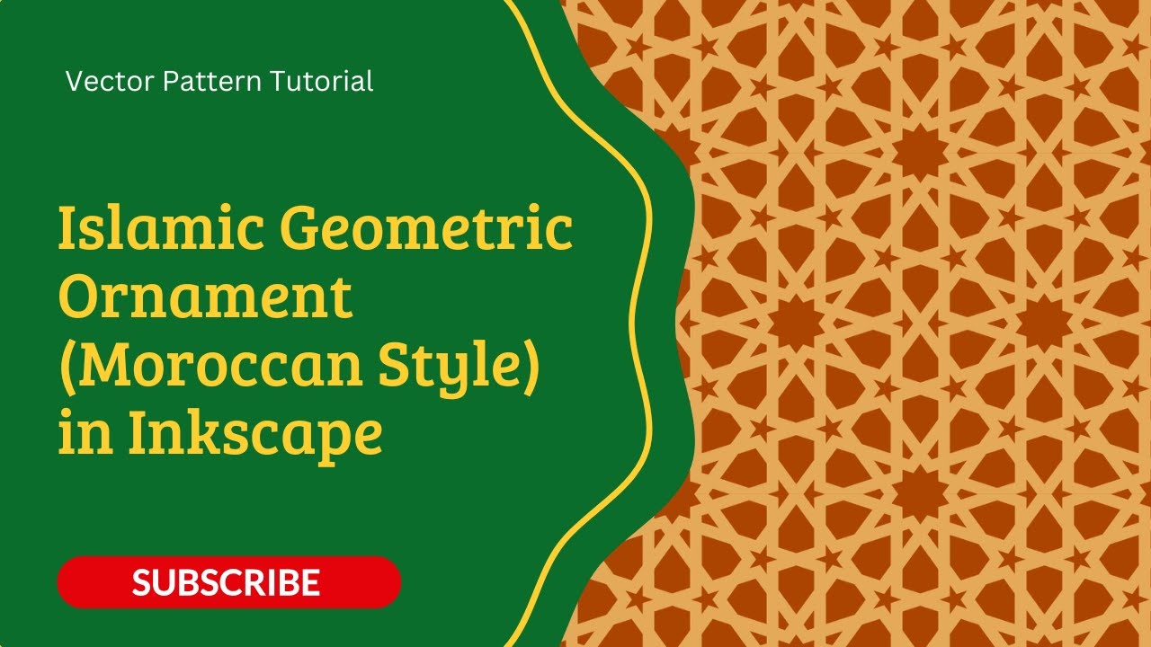 Islamic Geometric Ornament (Moroccan Style) in Inkscape | Vector Pattern Tutorial