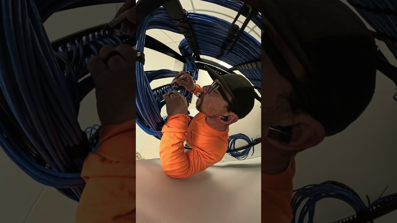 Full Network Installation from Cat6 Cabling to Server Rack and Network Switches