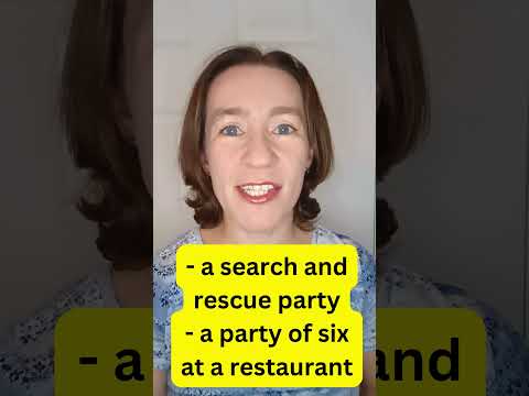 Do you know 4 meanings for PARTY? #learnenglish #englishvocabulary #englishwords #fluentenglish