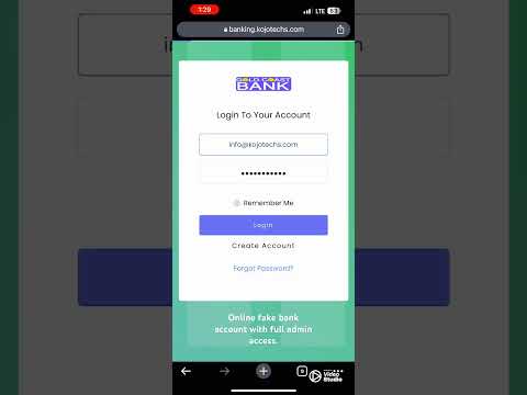 Online fake bank account with full admin access. #wordpress #webdesign #dating #datingapps #bank