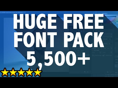 FREE AMAZING Font Pack (5,500+ FONTS) - Largest Font Pack EVER