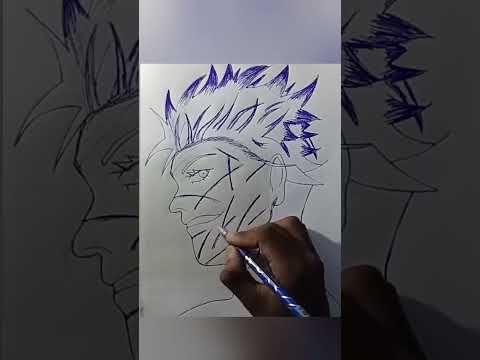 Jujutsu kaisan anime drawing 😱#jituseasyart #anime #art #artdrawing