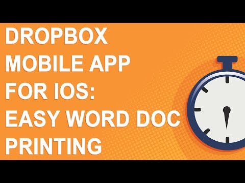 Dropbox mobile app for iOS: Easy Word doc printing