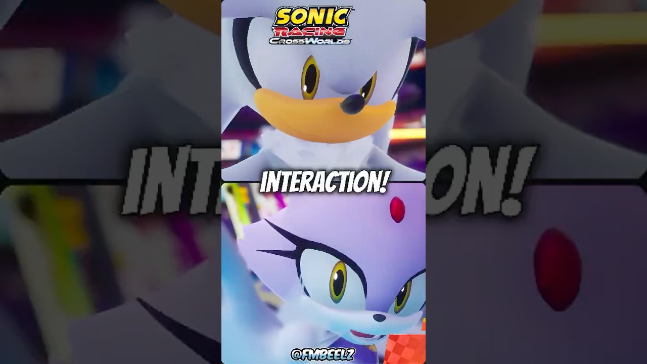 THIS SILVER INTERACTION IS SO WHOLESOME. 🥹 SILVER AND BLAZE INTERACTION! ✨SONIC RACING CROSSWORLDS!