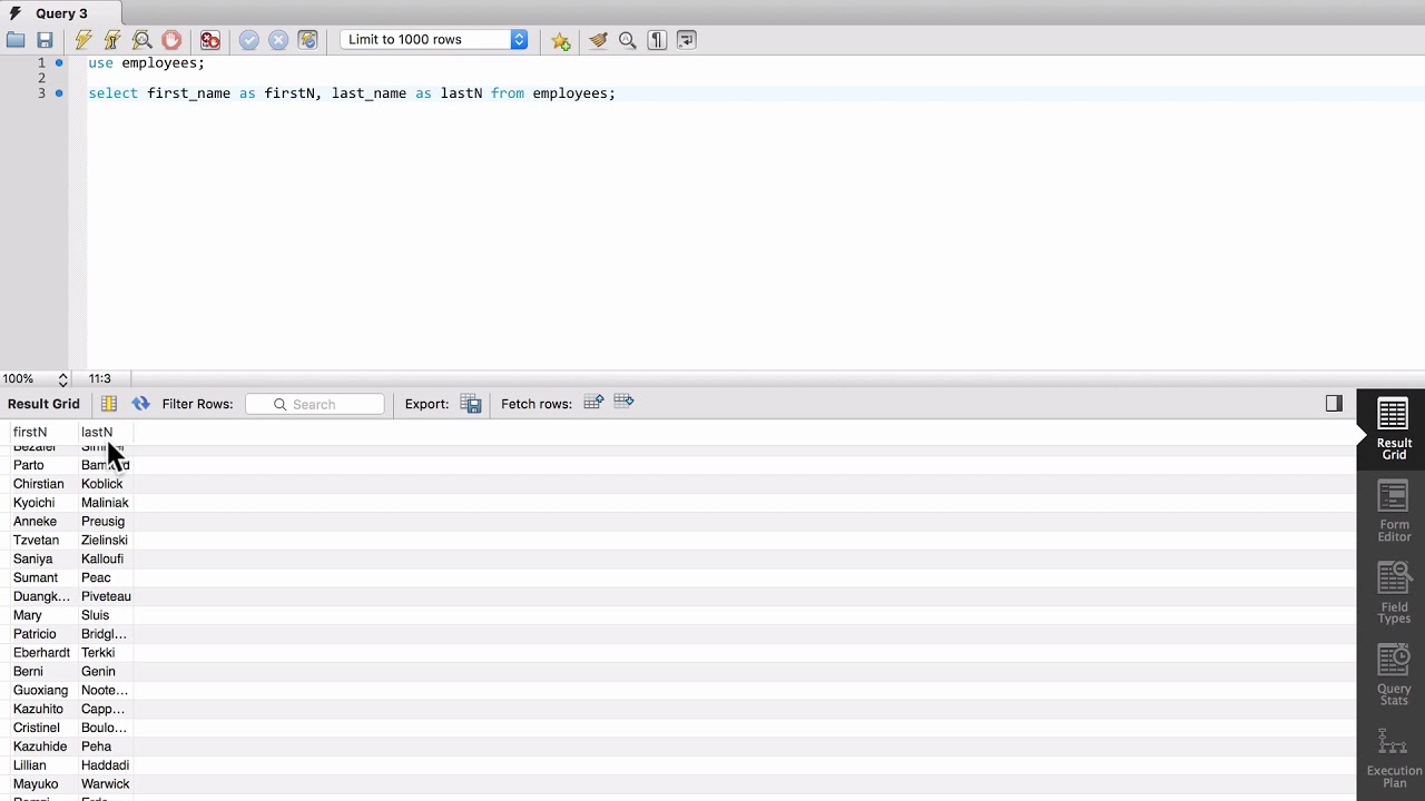 Using Aliases With SQL Select Statements
