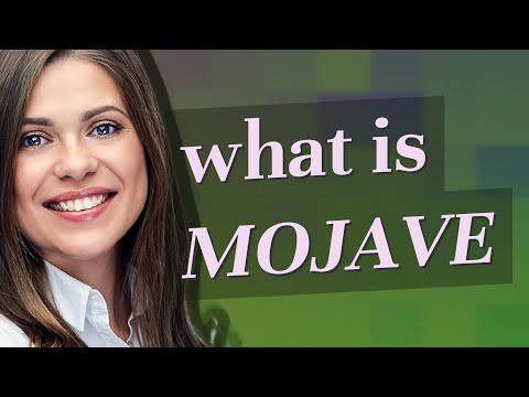 Mojave | meaning of Mojave