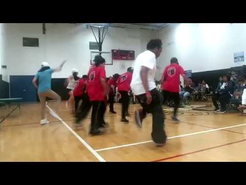 NES performing with the kids at the NY Boys club