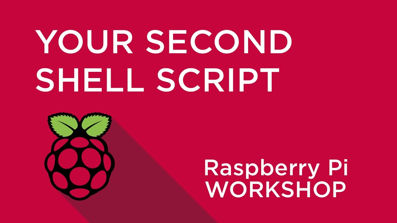 Raspberry Pi Workshop - Chapter 3  - Your Second Shell Script