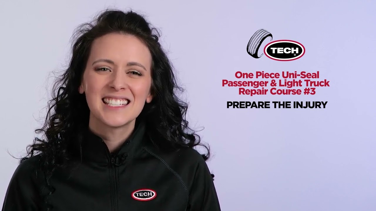 Tire Puncture Repair Using TECH's Uni-Seal Ultra Patch/Plug Combo Repairs for a Safe, Permanent Fix
