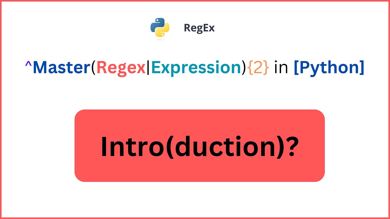 Regex Masterclass for NLP | Regex Tutorial in Python | Complete RegEX Tutorial in Python