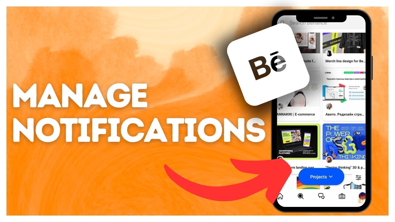 How to manage notifications on Behance?