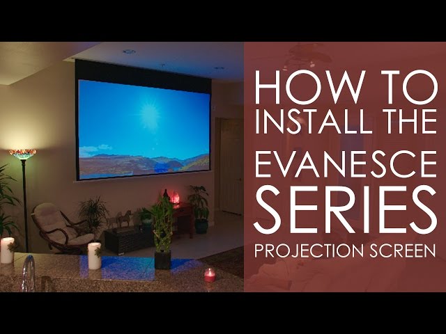 Elite Screens 100-120 16:9 In-Ceiling Flush Mount Projector