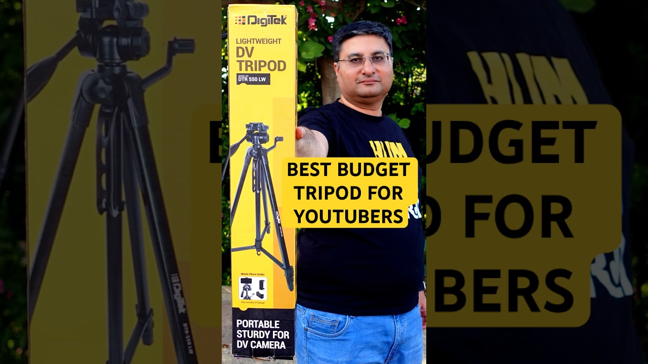 Best Budget #tripod for YouTubers - #digitek DTR550 Review #tripodforyoutubevideos #digitektripod