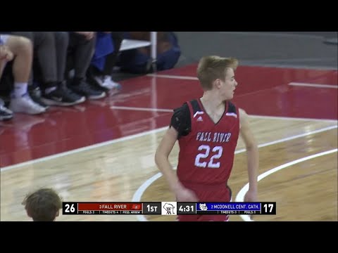 Zack Osterhaus steals the ball and nails a layup