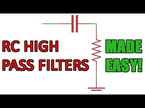 Passive RC high pass filter tutorial!