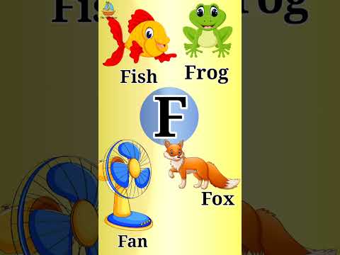 Words that start with Letter 'F' , Letter F #alphabets #letterFwords #letter