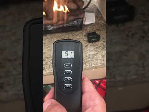 How to use remote for gas log fireplace