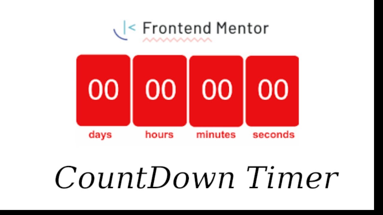 launch countdown timer | Frontend Mentor Challenge |