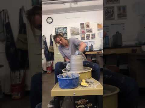 12 Pound Bowl on the Potter's Wheel Quick and Fun
