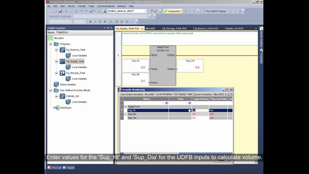 Micro800 Controller - Debugging User-Defined Function Blocks (R8)