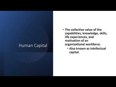 What is Human Capital? || Human Capital defined