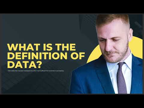 WHAT IS THE DEFINITION OF DATA