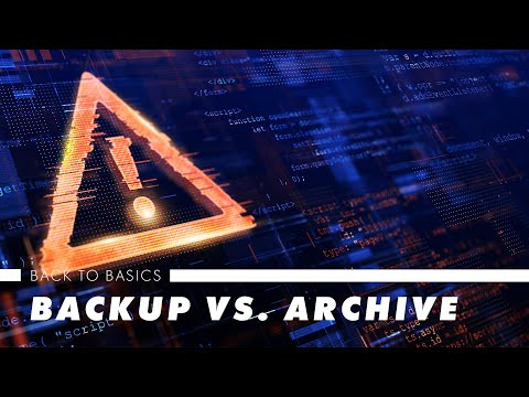 Backup vs Archive: Back To Basics Episode #01