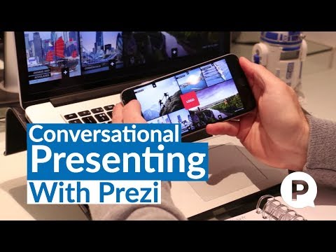 Conversational presenting with Prezi