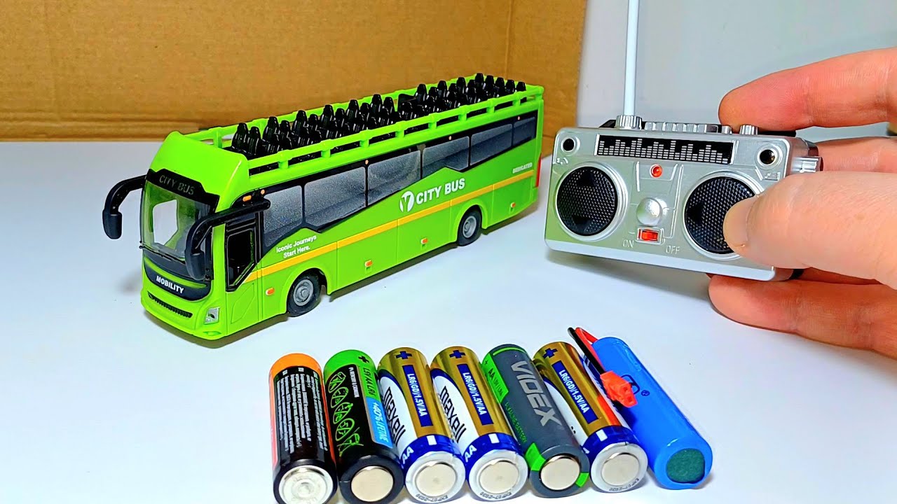 Unboxing of RC City Bus  Remote Control Bus in Action