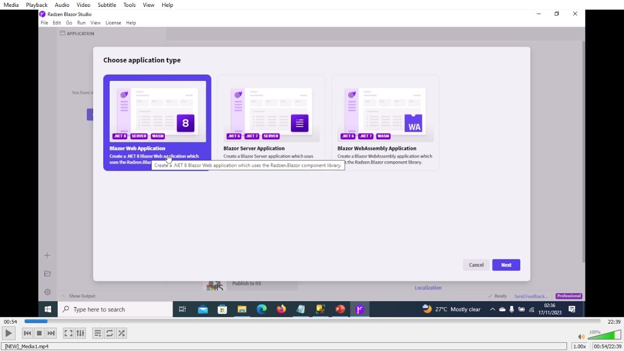 Introduction to unified blazor template for .net 8 in radzen blazor studio - Radzen Blazor ...