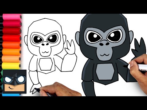 How To Draw Gorilla Tag