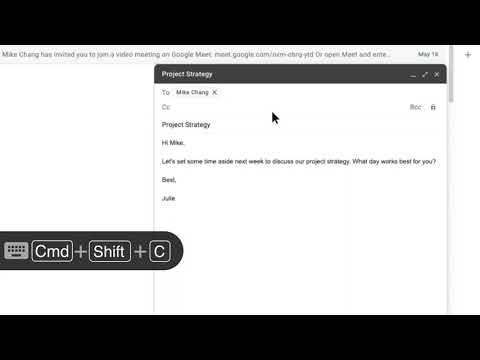 How to: CC Shortcut in Gmail