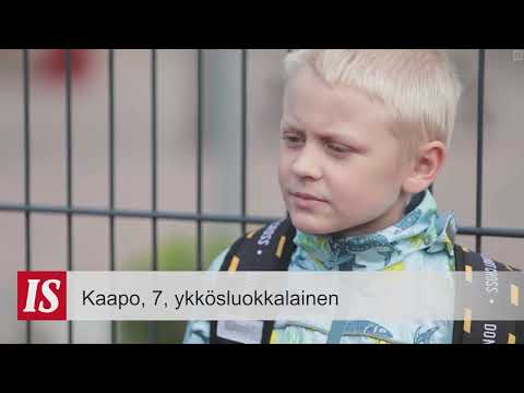 Kaapo 7 v. - eka koulupäivä edessä