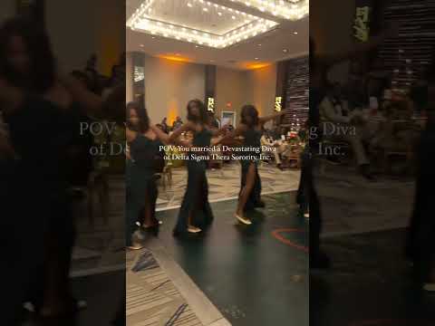 🔥 Delta Sigma Theta Sorority, Inc Wedding Stroll. #dst #deltasigmatheta #divine9 #weddingvideo