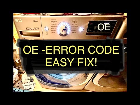 OE Error Code. Easy Fix. Clean The Filter, Here’s How. LG, GE, Washers