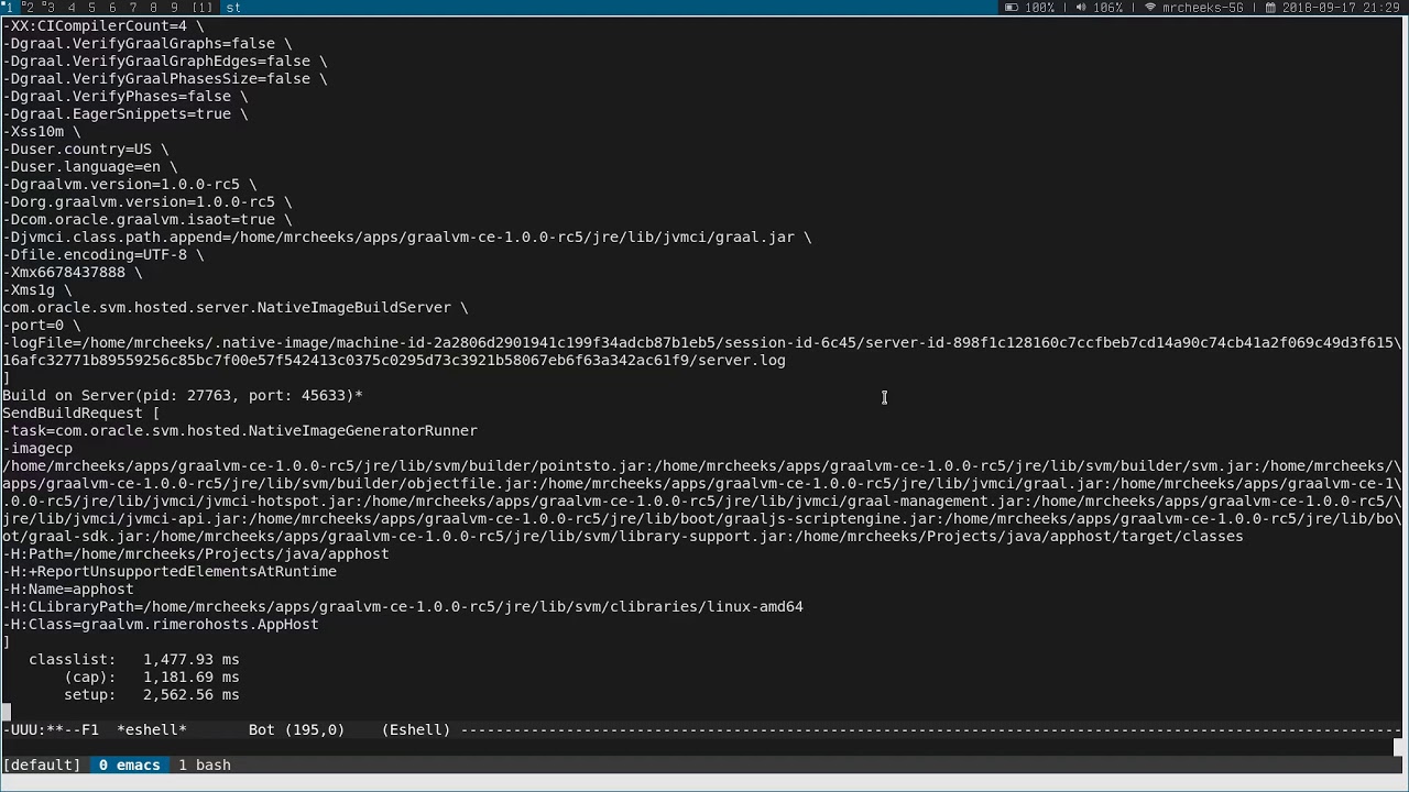 GraalVM java native-image quick try-outs