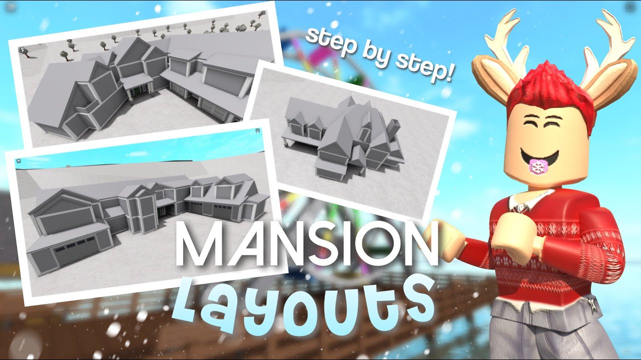 3 FREE Bloxburg Large MANSION Layouts | Step by Step Tutorials | Free to Use