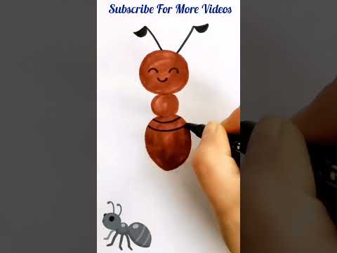Ant π Drawing | How to draw Ant | Simple Drawing for kids