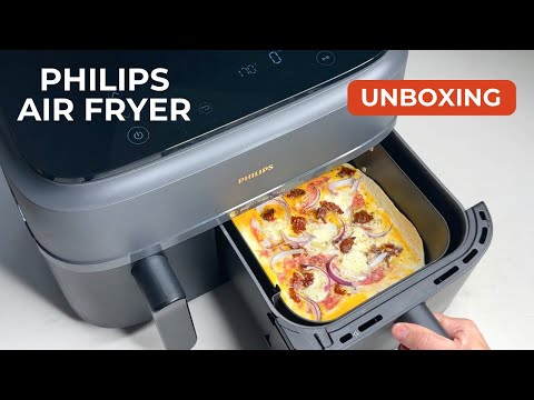 Unboxing Philips Dual Basket Air Fryer 3000 NA350/00 Test