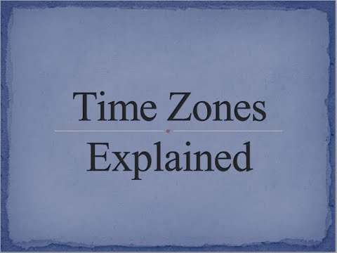 Time Zones Explained