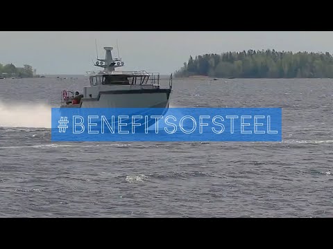 Boats of high strength, stainless steel contribute to a healthier ocean