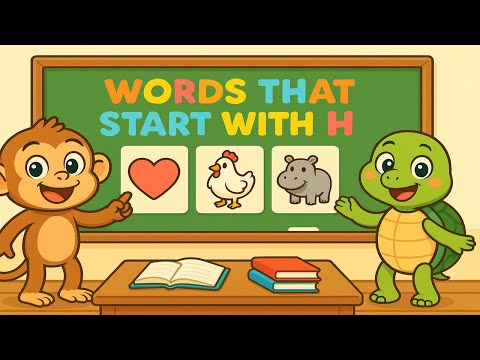 Words That Start with H | Letter H Vocabulary for Kids | Modo & Phoeniz | 4K Video