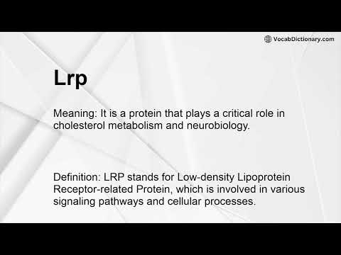 Lrp Meaning